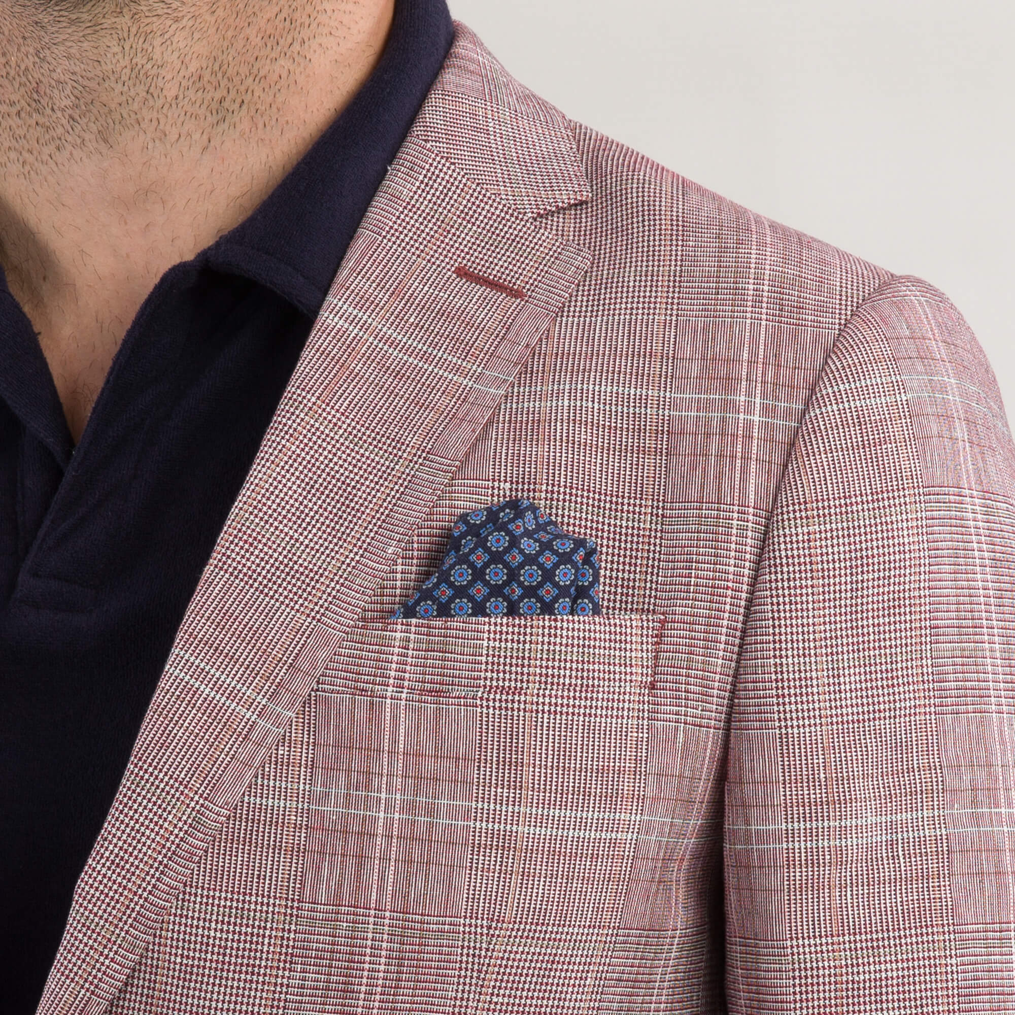 Crveni muški sako check dizajna